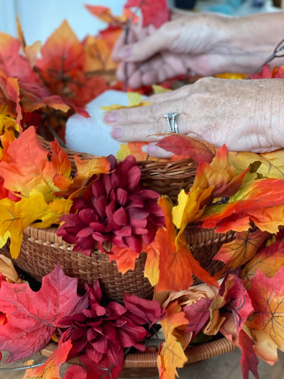 How To Make A Vintage Tiered Basket Centerpiece