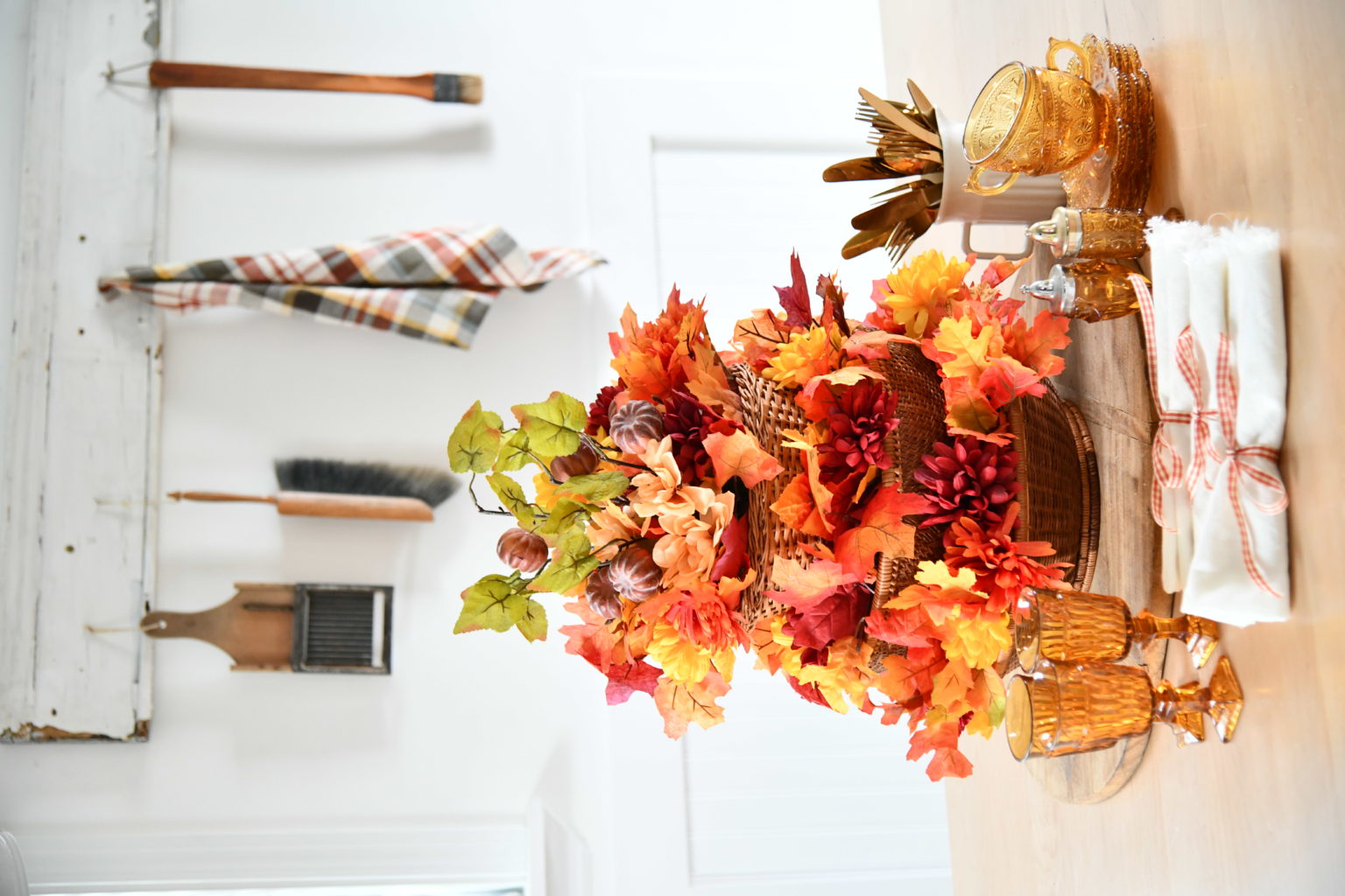 How To Make A Vintage Tiered Basket Centerpiece