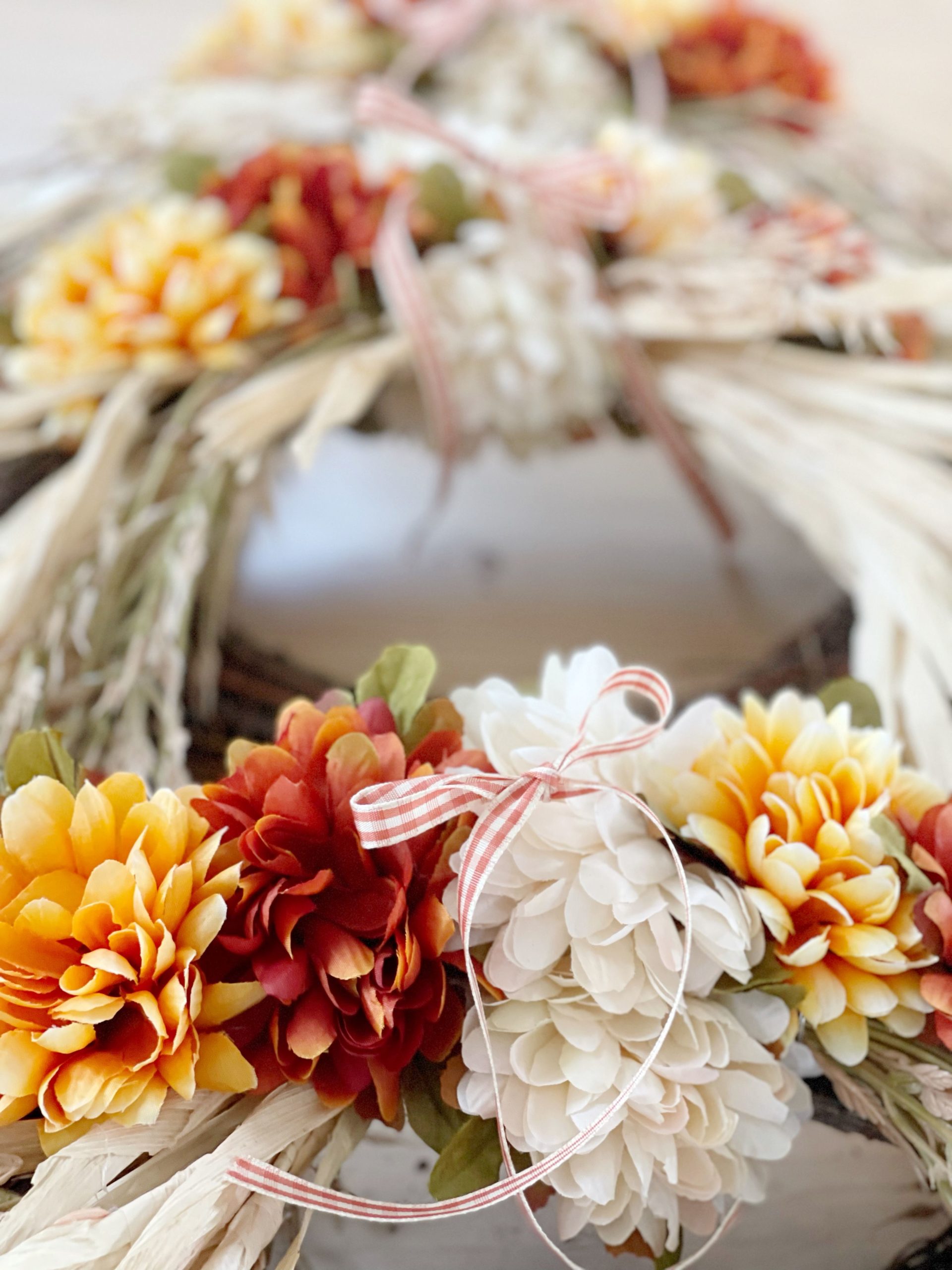 How To Make a Simple Fall Grapevine Wreath - The Curated Farmhouse